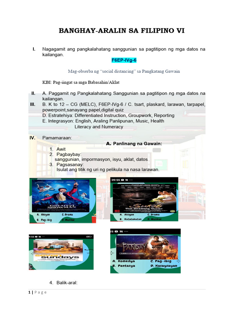 Filipino Classroom Observation | PDF
