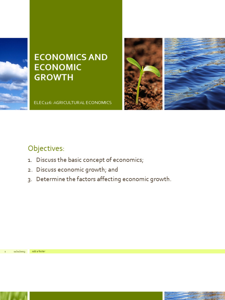 Understanding Economic Growth Factors | PDF | Economics | Economic Growth