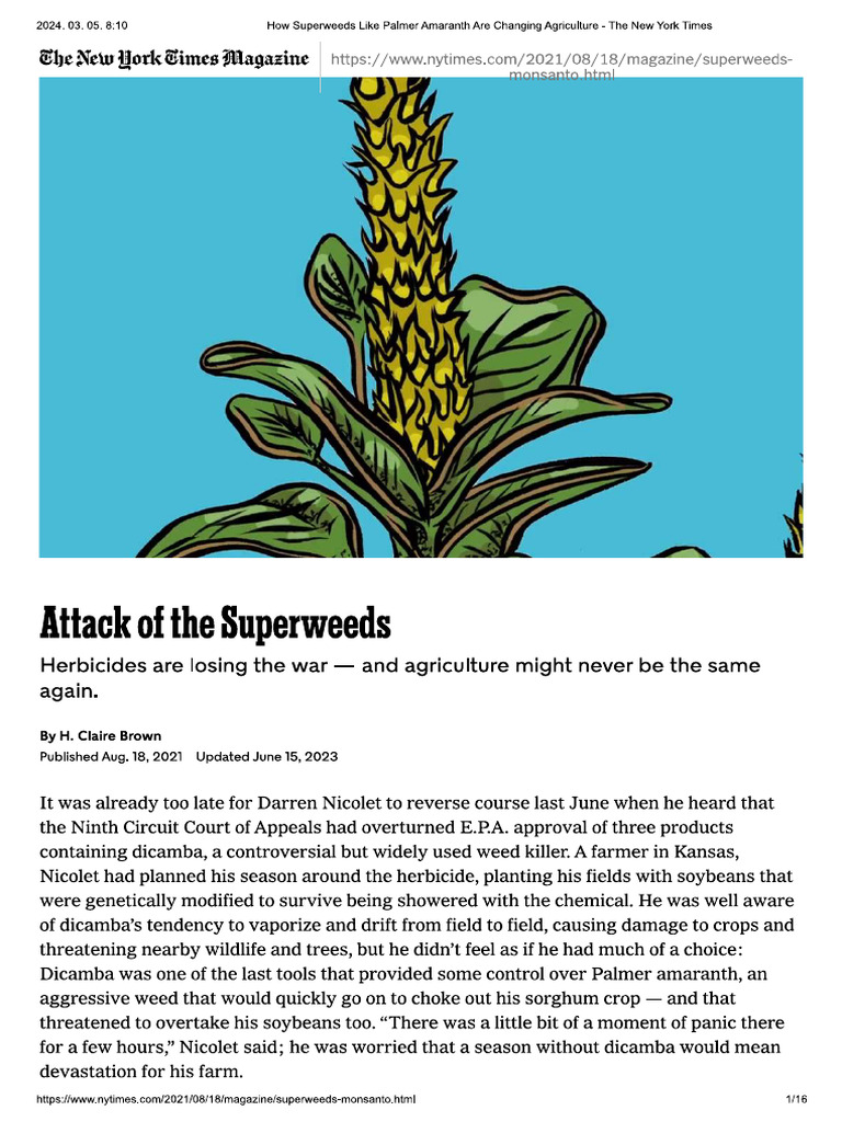 Attack of The Superweeds | PDF
