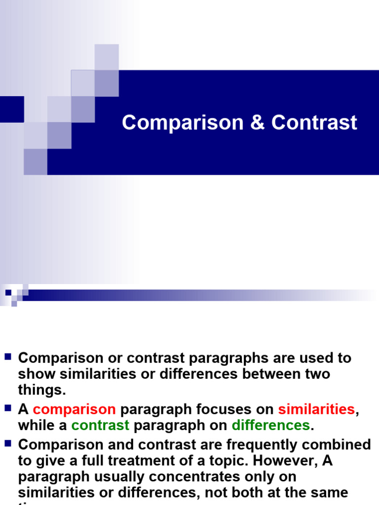 Comparison and Contrast | PDF | American Civil War | Bill (Law)