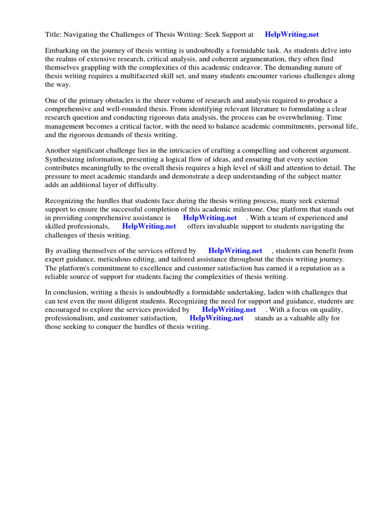 Thesis Forum Support | PDF