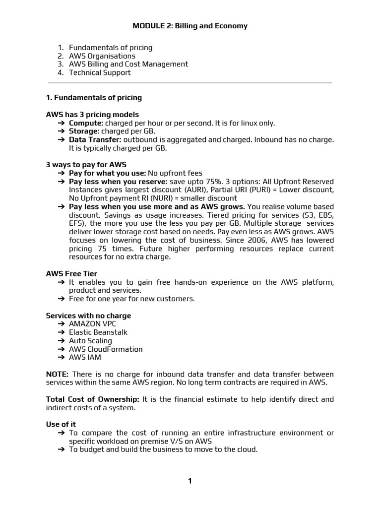 MODULE 2_ Billing and Economy | PDF