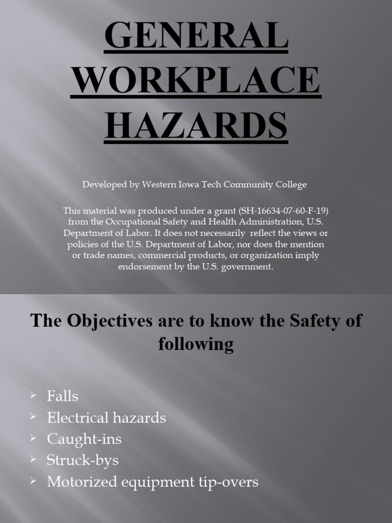 Mod 2 Workplace Hazards | PDF | Elevator | Electrical Engineering