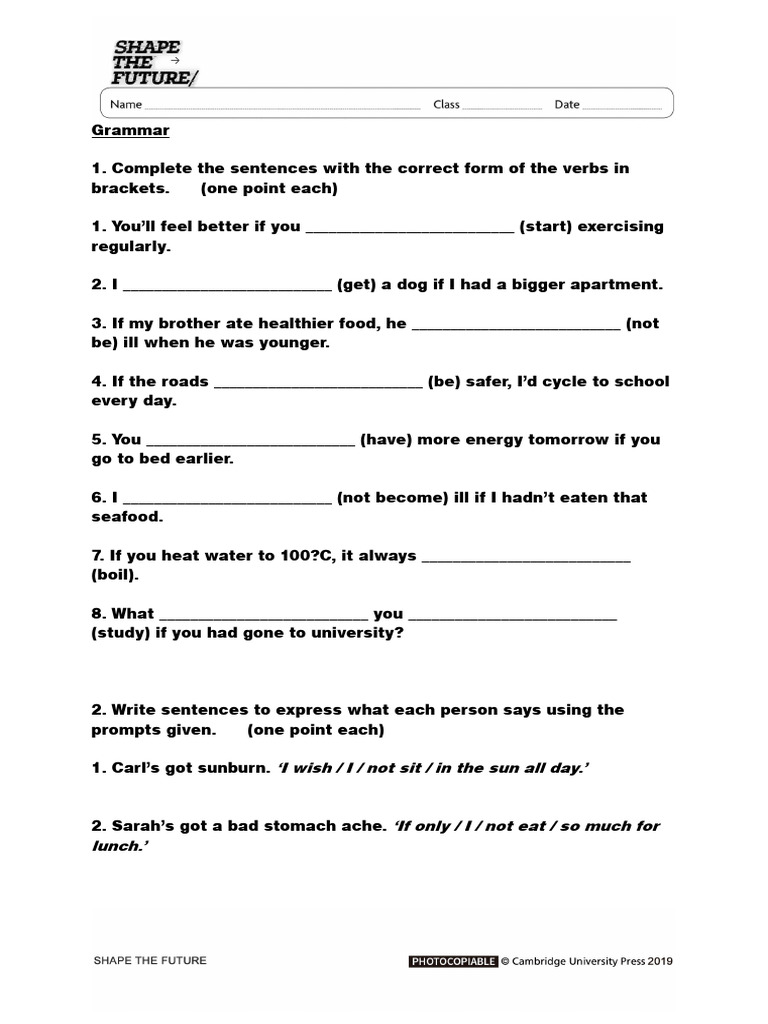 Shape The Future Test Without Answers | PDF
