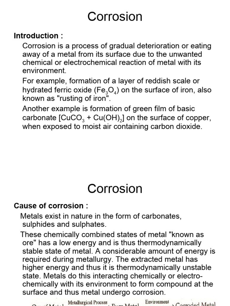 Corrosion | PDF | Corrosion | Rust