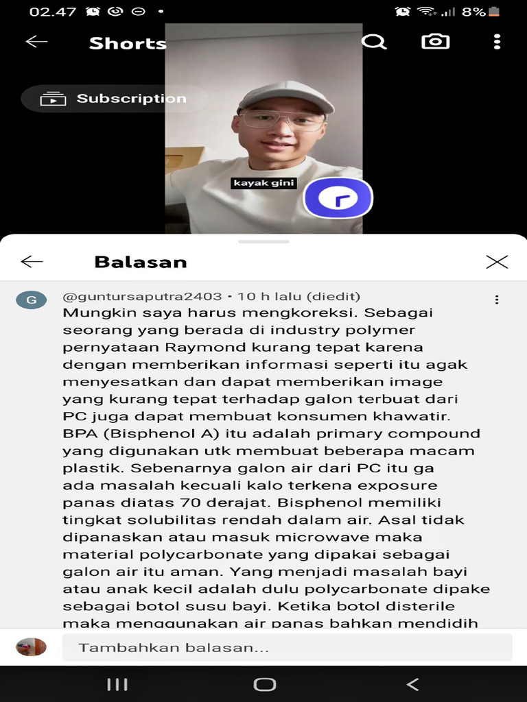 Galon Air Yg Aman | PDF