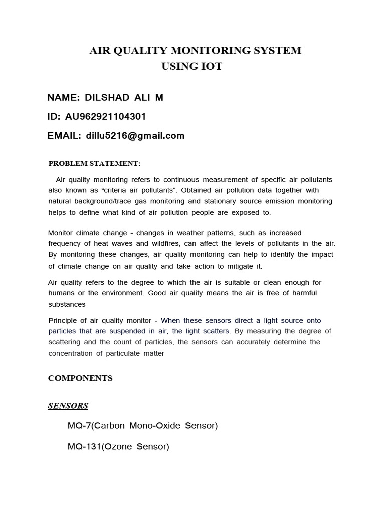Air Quality Monitor 2 | PDF | Self-Improvement