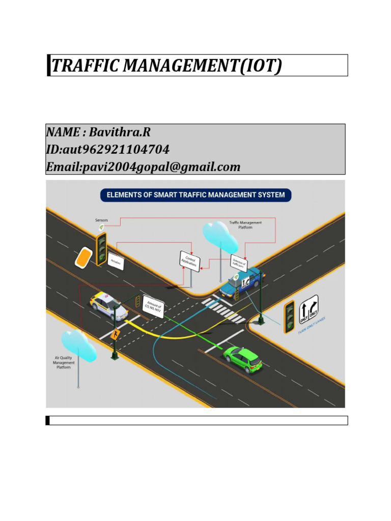 Traffic Management Pavi | PDF | Traffic | Road