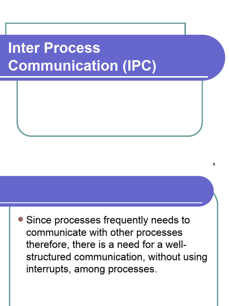 2a - Inter Process Communication (IPC) | PDF