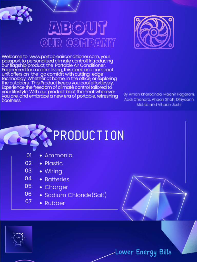 Business Pitch PPT Compressed | PDF | Efficient Energy Use | Air Conditioning