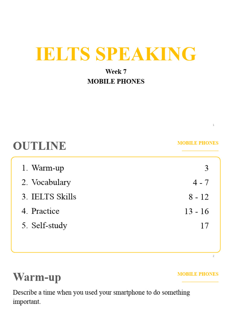 W7 Spe - MOBILE PHONES | PDF | Mobile Phones | Smartphone