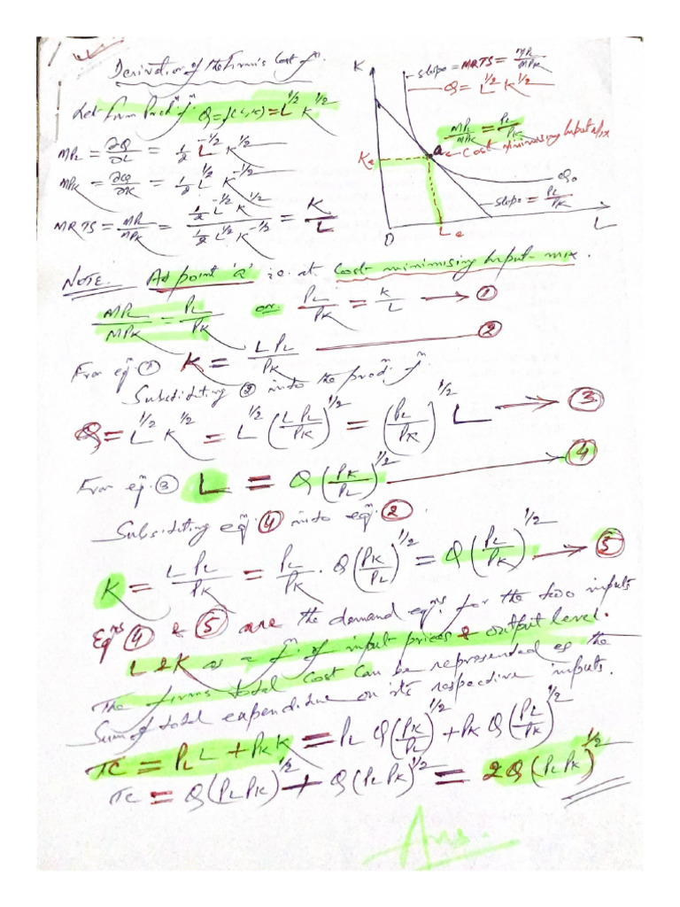 DERIVATION OF COST FUNCTION | PDF