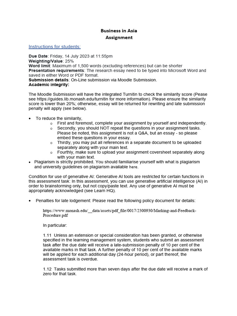 ECX3550 Assignment WS 2023 | PDF