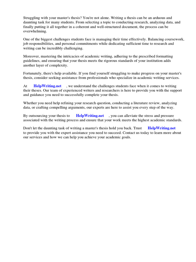 BTH Master Thesis | PDF | Thesis