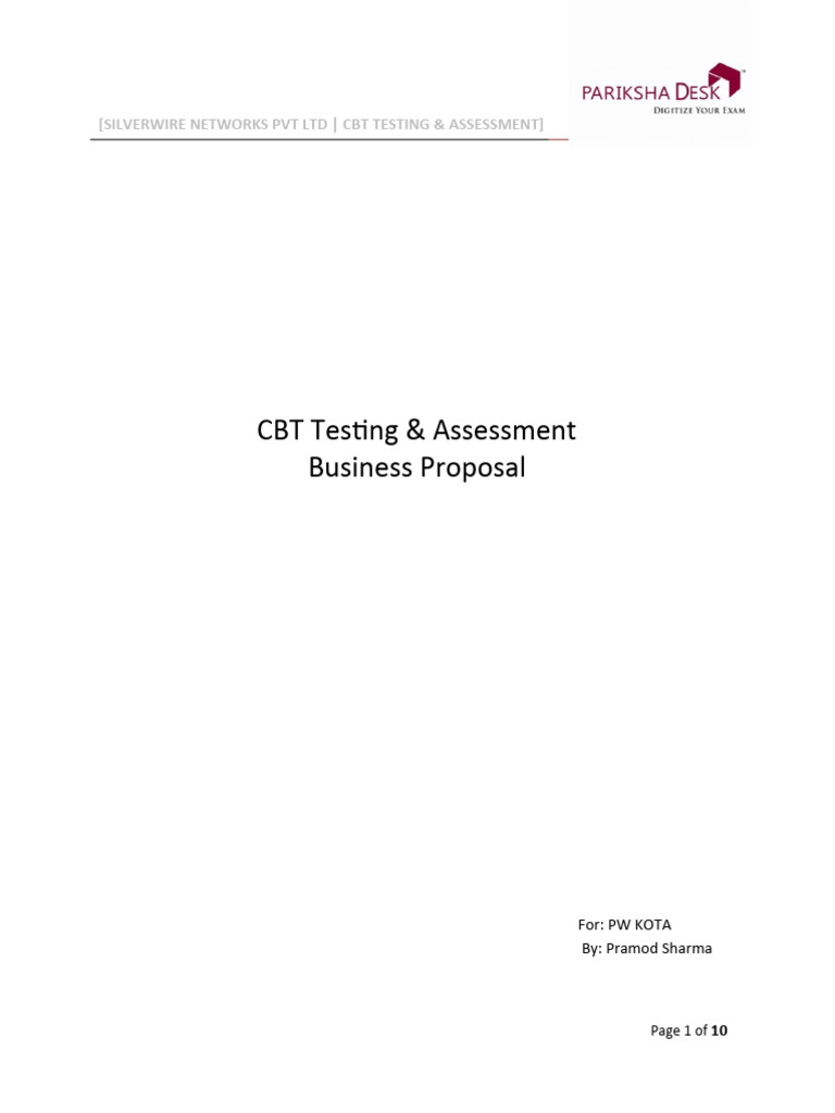 CBT Proposal | PDF