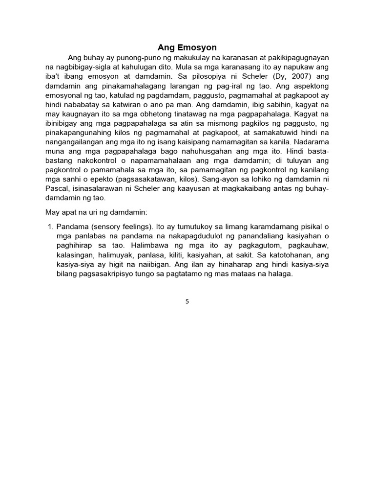 Ang Emosyon | PDF