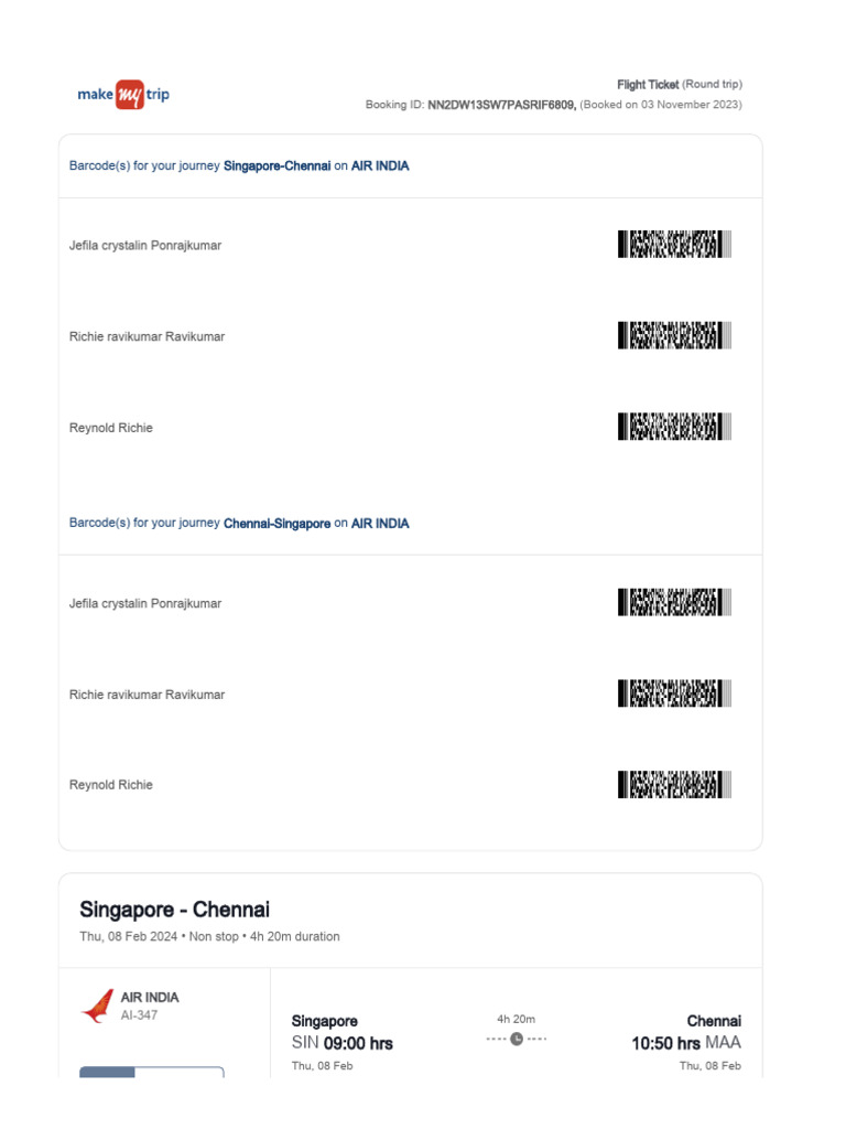 NN2DW13SW7PASRIF6809 ETicket | PDF
