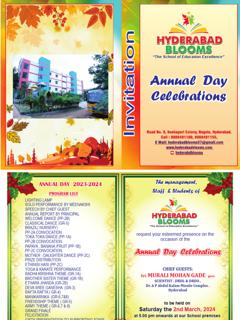 Annual Day Invitation - 2024 | PDF