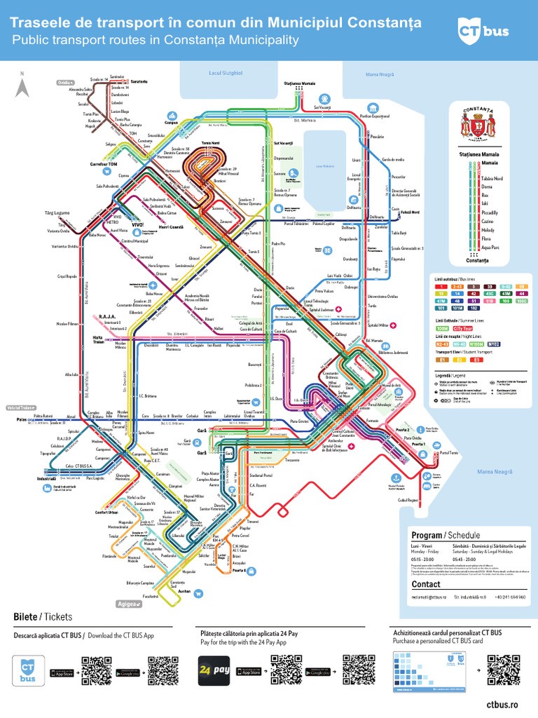 Harta Trasee CT BUS 2023 v1 | PDF