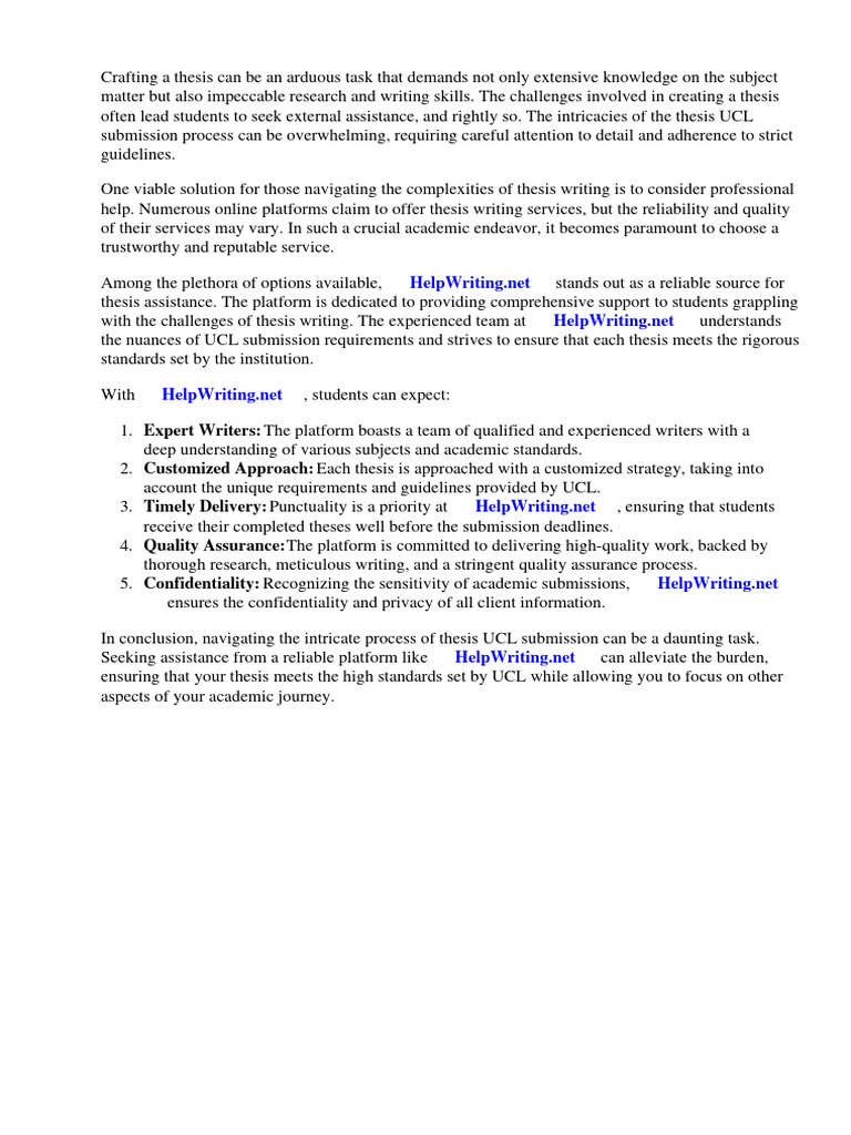 Thesis Ucl Submission | PDF