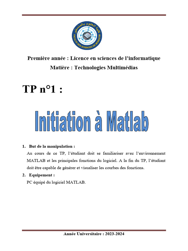 TP1 Mult | PDF | Technologie et ingénierie
