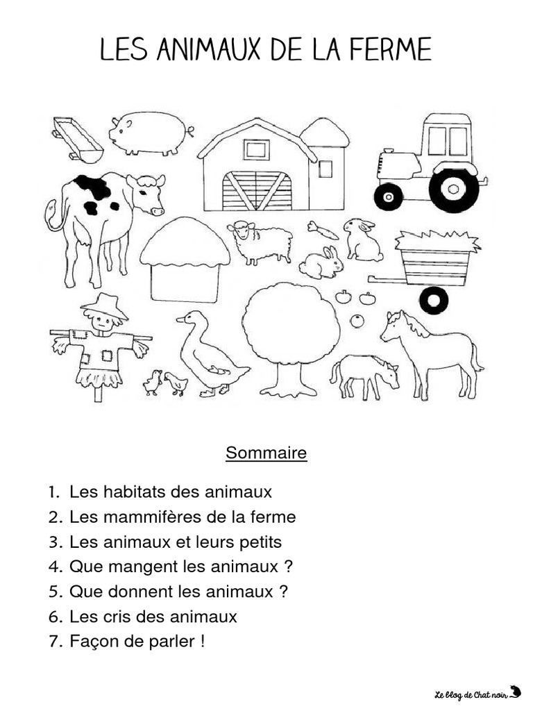 Animaux de la ferme : Guide éducatif | PDF | Mouton | Cochon