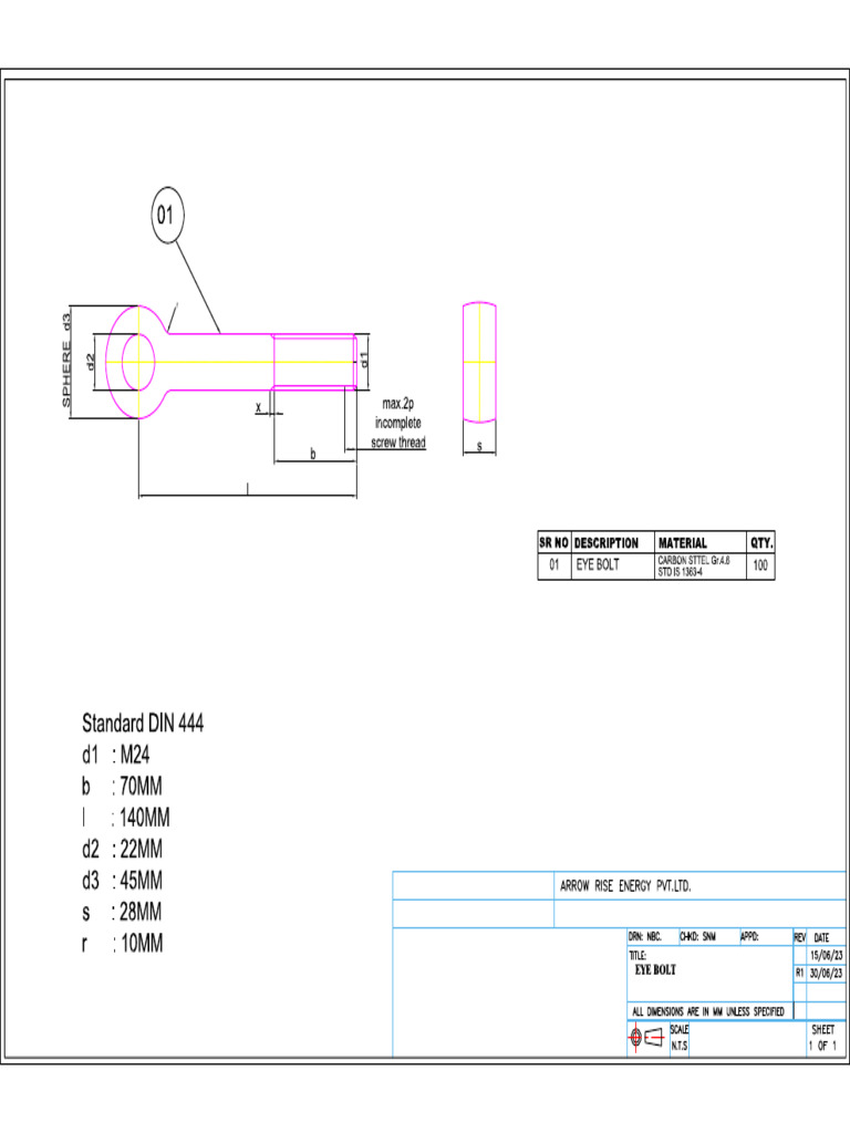 Eye Bolt R1 | PDF