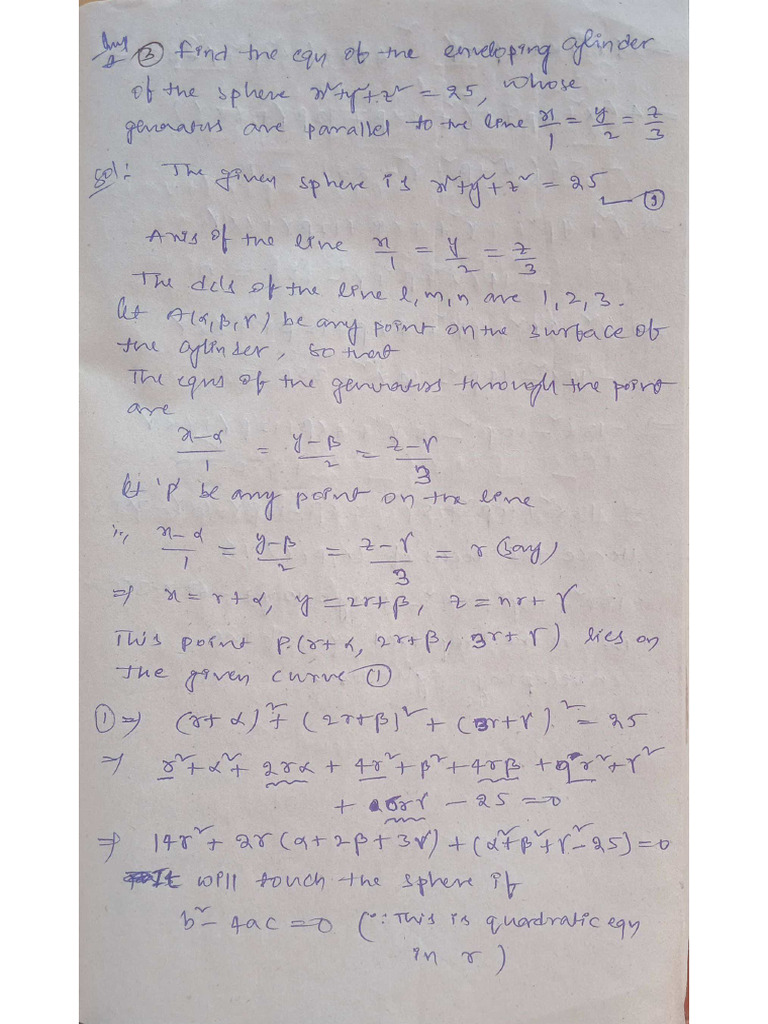 Eveloping Cylinder | PDF