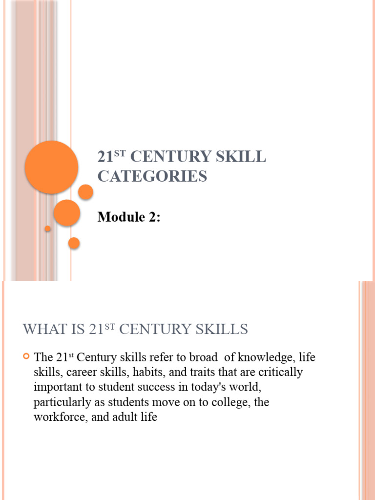 21st Century Skill Categories | PDF