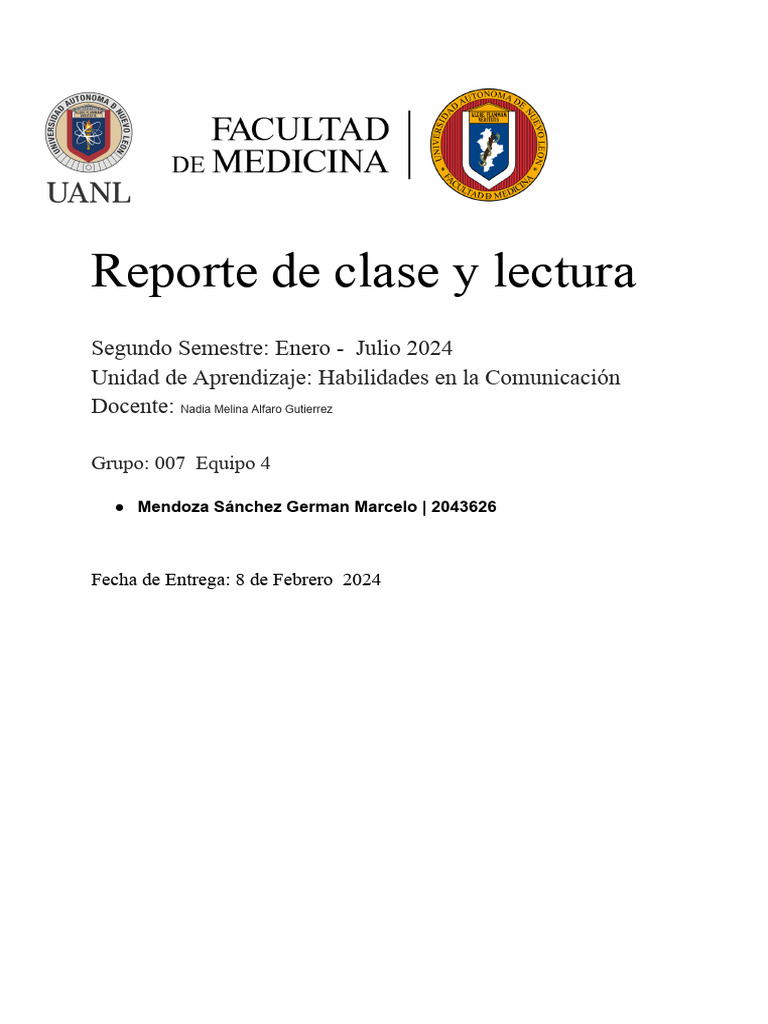 HABCOM - Reporte 1 | PDF