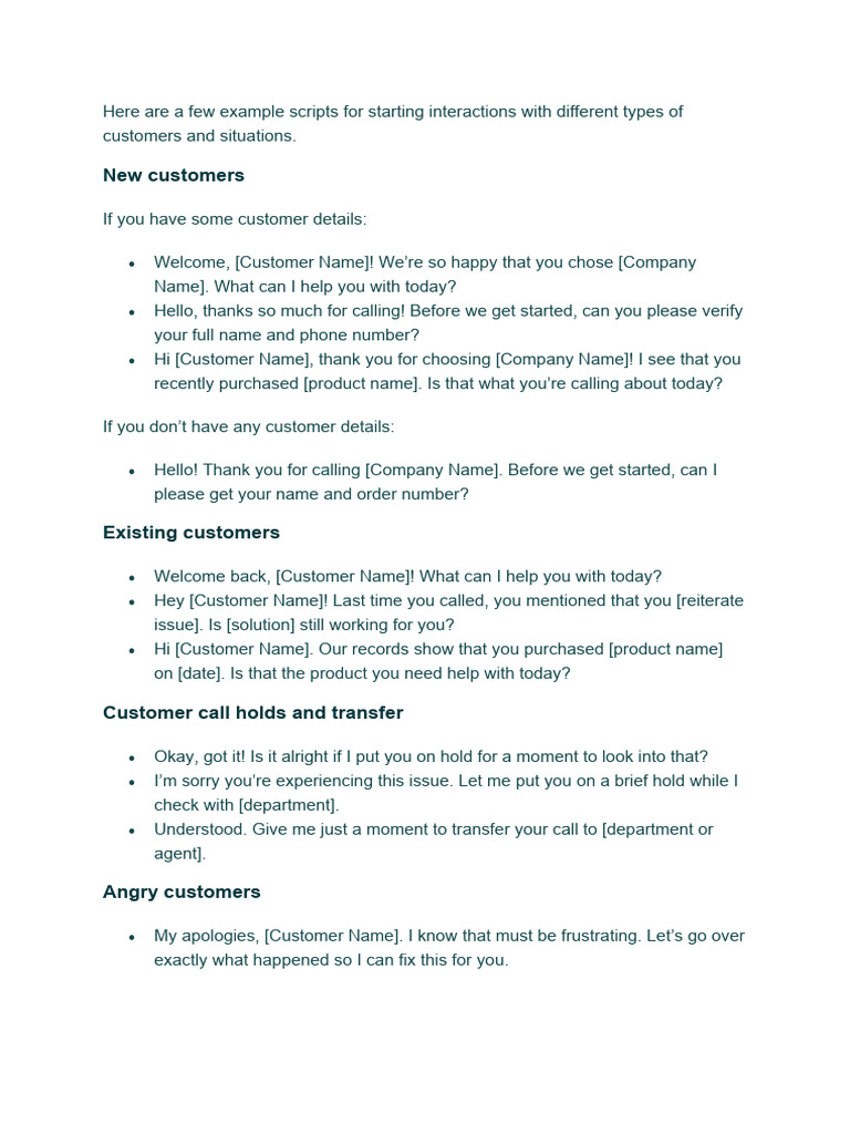 Here Are A Few Example Scripts For Starting Interactions With Different ...