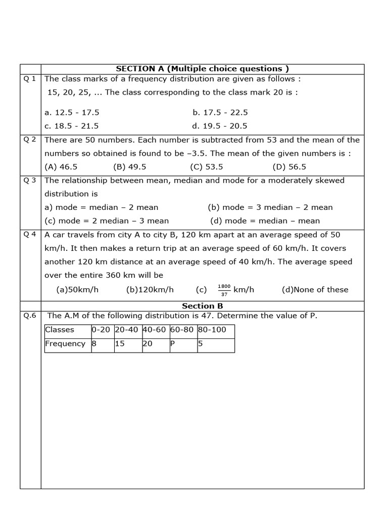 Statistics Practice | PDF | Mean | Mode (Statistics)