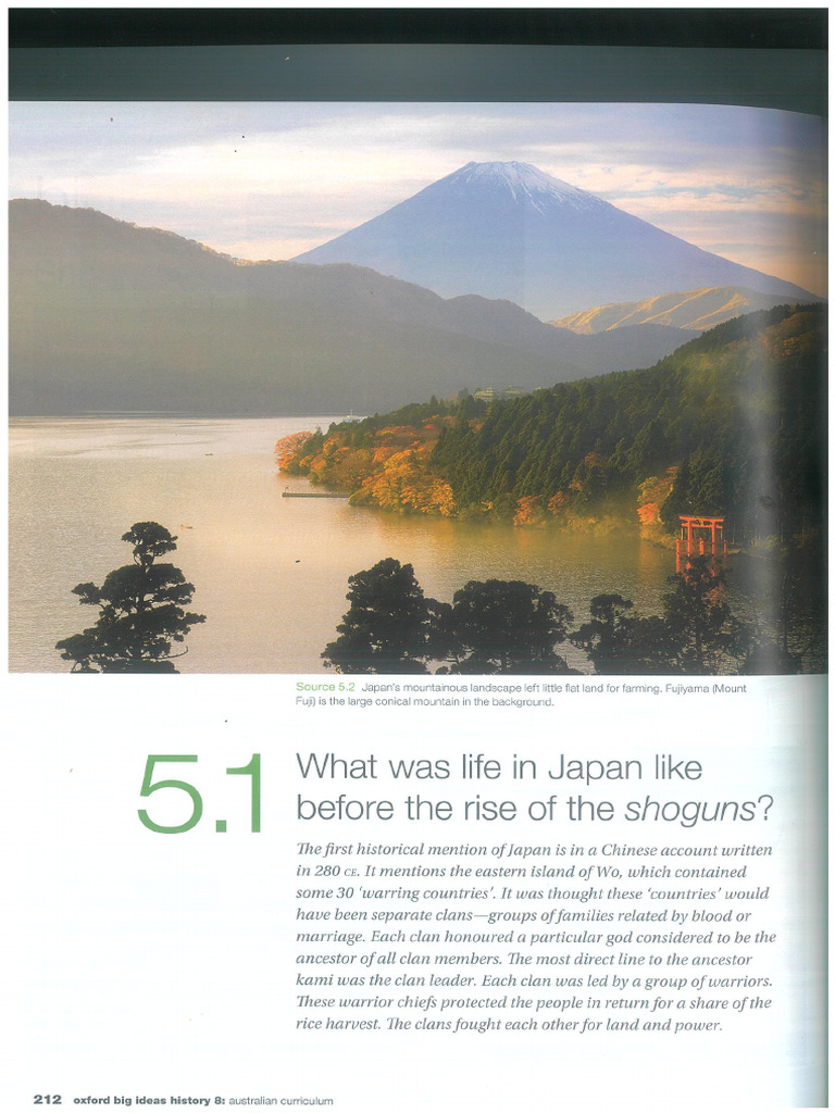 Lesson 3.1 Early Medieval Japan Oxford Big Ideas Textbook | PDF