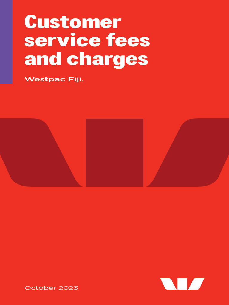 Customer Service Fees Booklet | PDF