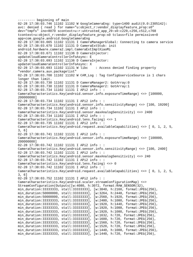Logcat 1709116683601 | PDF | Operating System Families | Computer Engineering