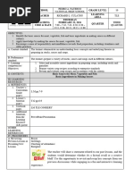 Quantity Food Production Lesson Plan | PDF | Foodservice | Foods