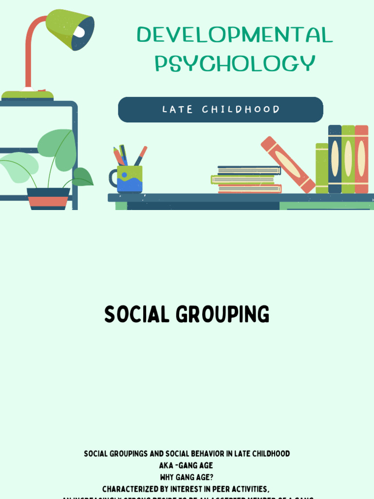 Social Group, Companions, Play Interest and Activities, Increase in ...