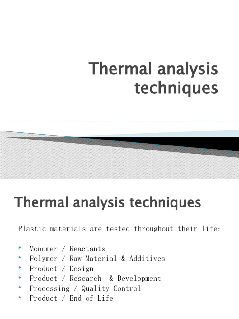 Thermal Analysis of Materials | Download Free PDF | Differential ...