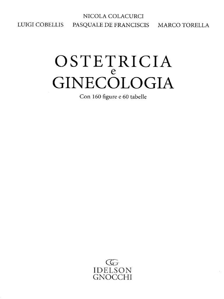 OSTRETICIA e GINECOLOGIA - COLACURCI | PDF