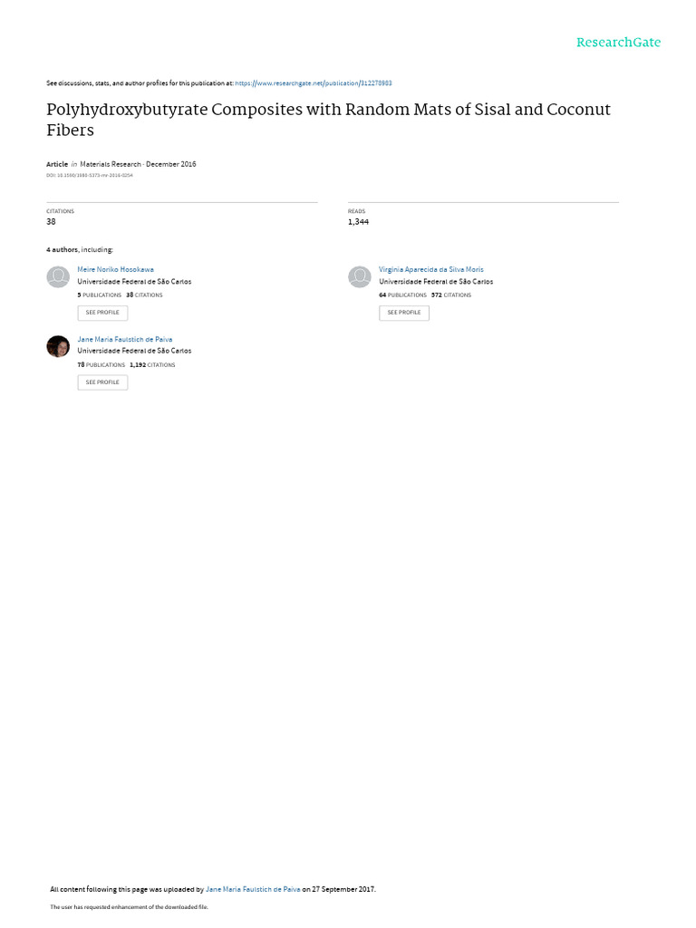 DSC Graph of Sisal | PDF