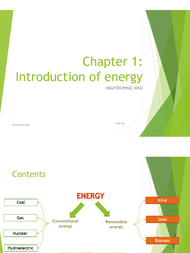 Chapter 1_Introduction of Energy | PDF