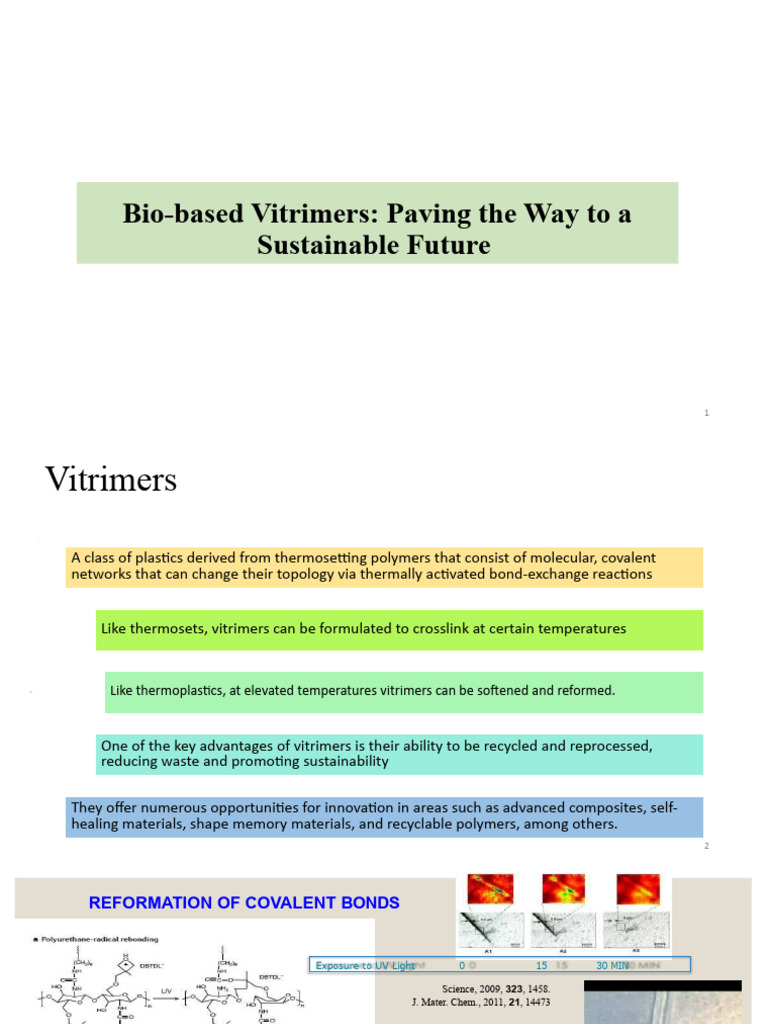 Bio-Based Vitrimers | PDF