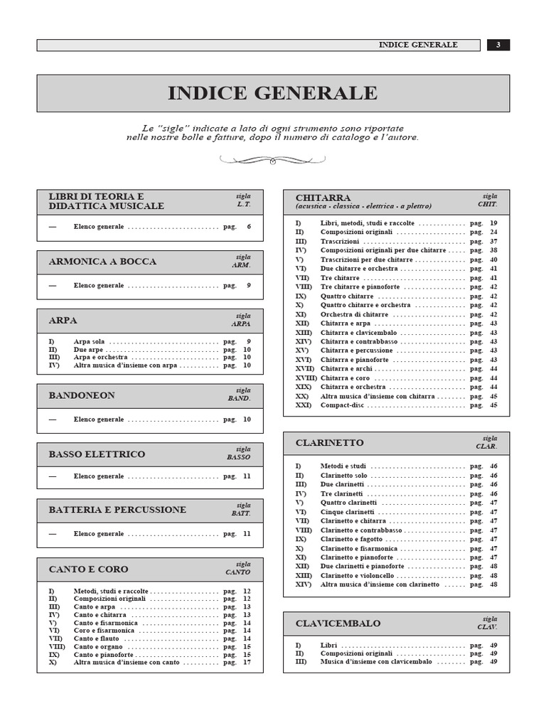 Indice Generale | PDF