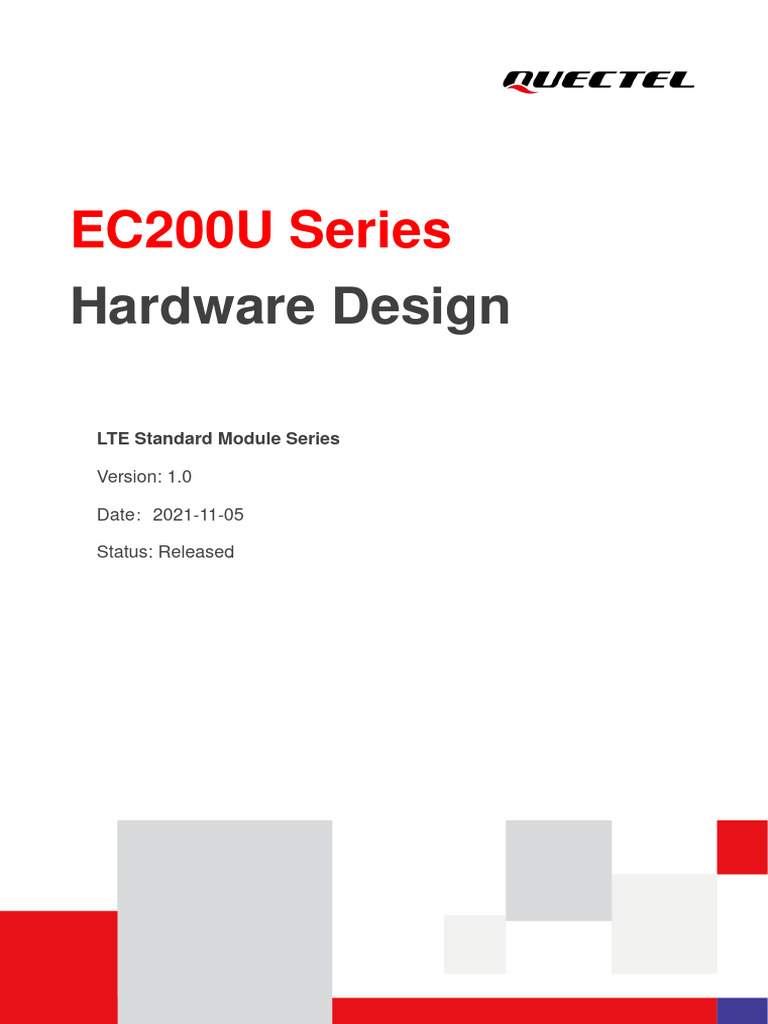 Quectel EC200U Series Hardware Design V1.0 | PDF | General Packet Radio ...