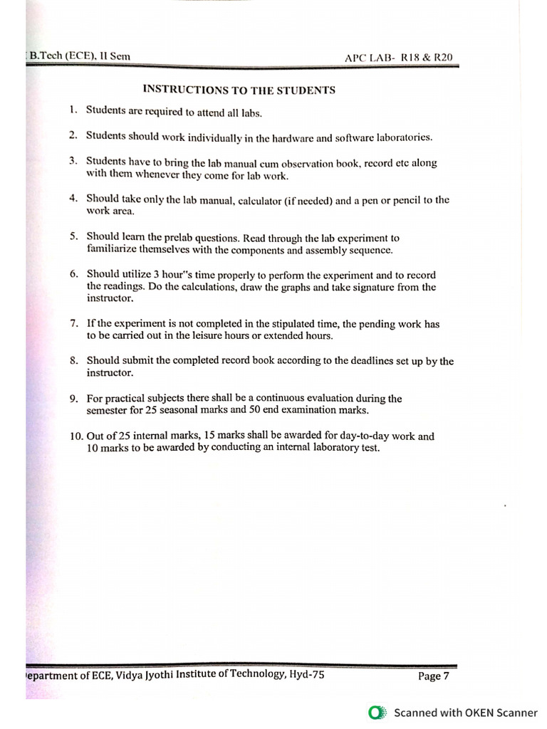 Eca Lab Manual | PDF