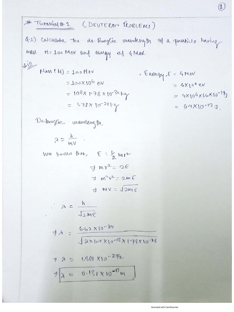 Nuclear Physics Assignment | PDF
