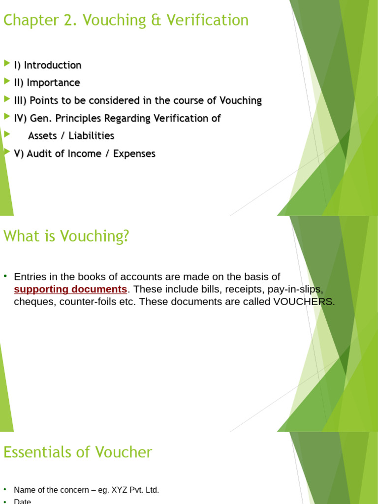 10) Audit - Vouching & Verification | Download Free PDF | Valuation ... 10) Audit - Vouching & Verification | Download Free PDF | Valuation ...