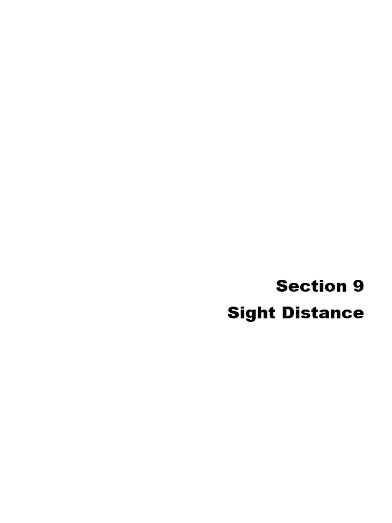 Sight Distance Guidelines for Road Design | PDF | Transport | Road ...