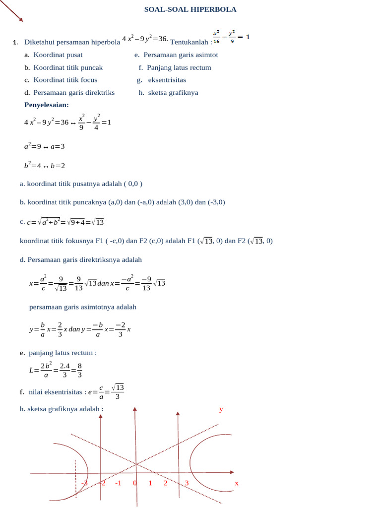 Pdf Soal Soal Hiperbola Convert Compress Pdf