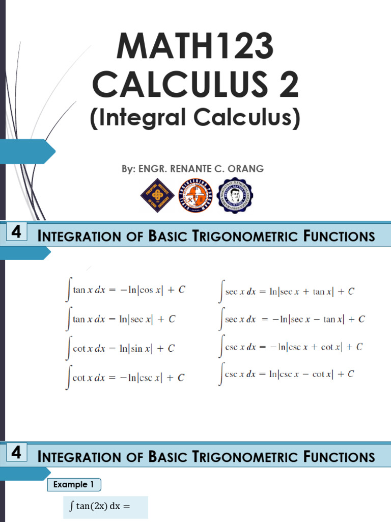 Calculus 2: Trig & Exponential Integration | PDF